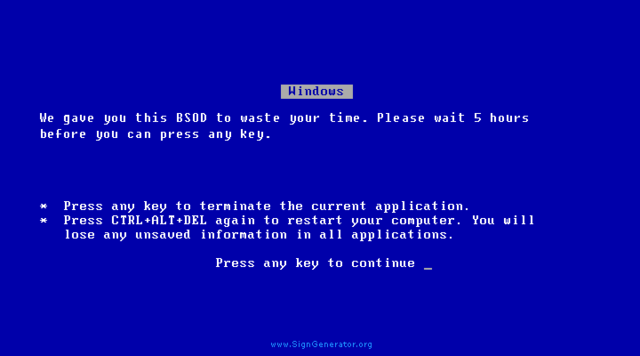 Windows Error Edition - Uncyclopedia, the content-free encyclopedia