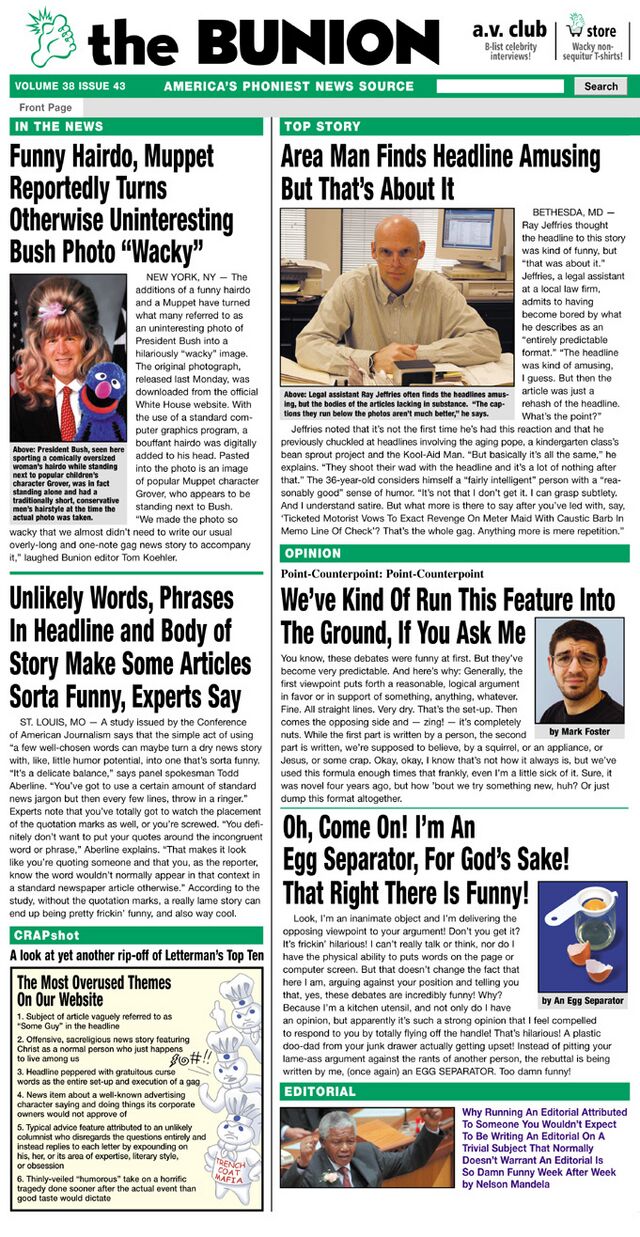 The Onion - Uncyclopedia, the content-free encyclopedia