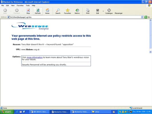 Websense - Uncyclopedia, the content-free encyclopedia