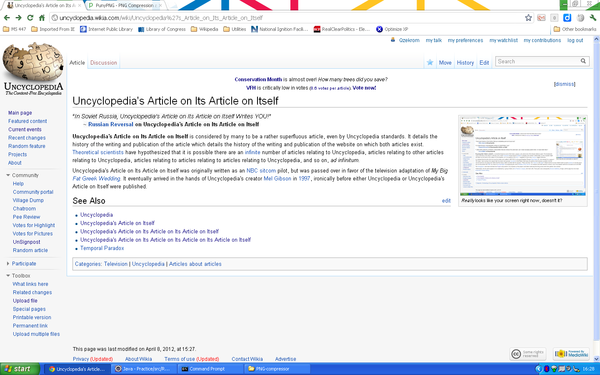 Uncyclopedia's Article on Its Article on Its Article on Itself - Uncyclopedia, the content-free ...