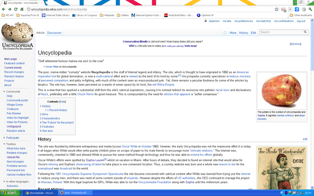Uncyclopedia's Article on Itself - Uncyclopedia, the content-free ...