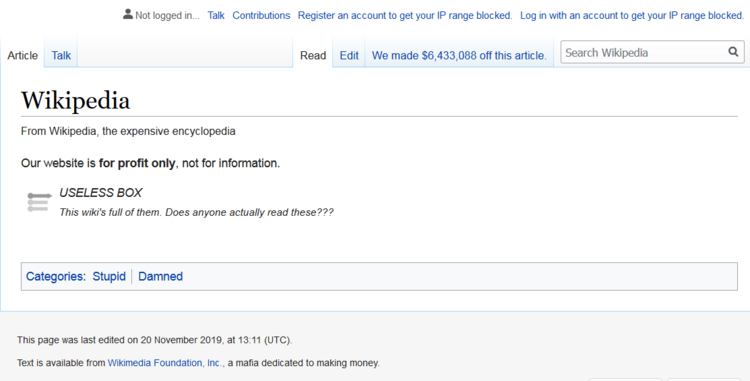 Wikipedia - Uncyclopedia, the content-free encyclopedia